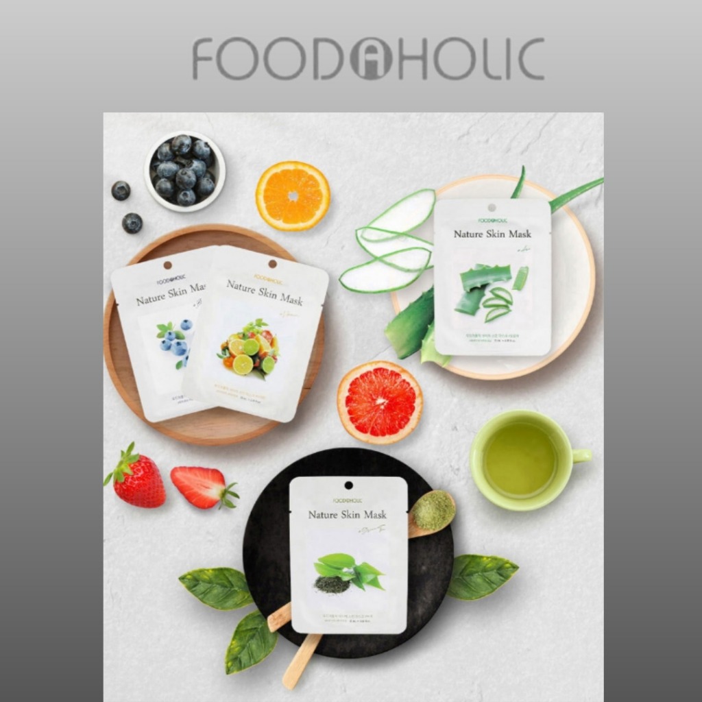 (Freebies) [Foodaholic] Nature Skin Mask Pack 16types Korean Mask ...