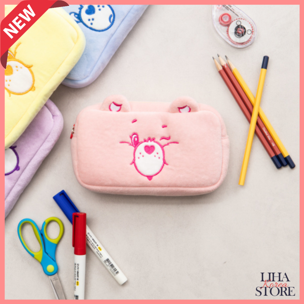 Korea Daiso Care Bears Pouch Pencil case | Shopee Malaysia