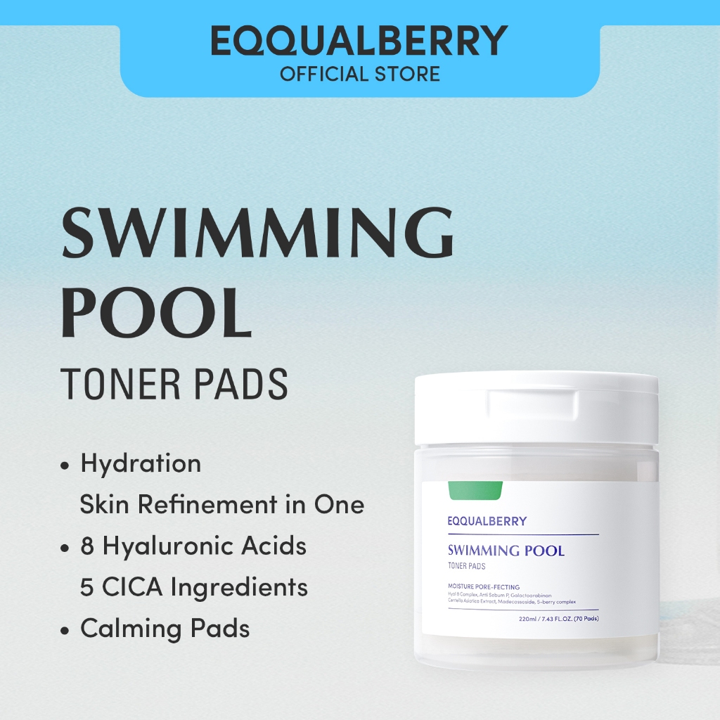 EQQUALBERRY Swimming Pool Toner Pads (70 sheets/220ml) | Shopee Malaysia