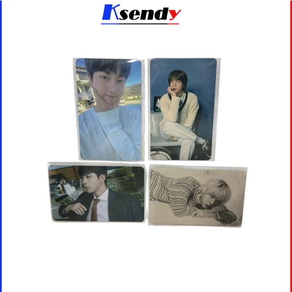 JIN - Happy OFFICIAL PHOTOCARD 4EA SET | Shopee Malaysia