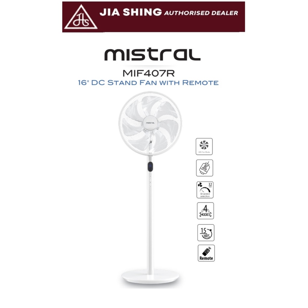 Mistral 16" DC Stand Fan with Remote MIF407R | Shopee Malaysia