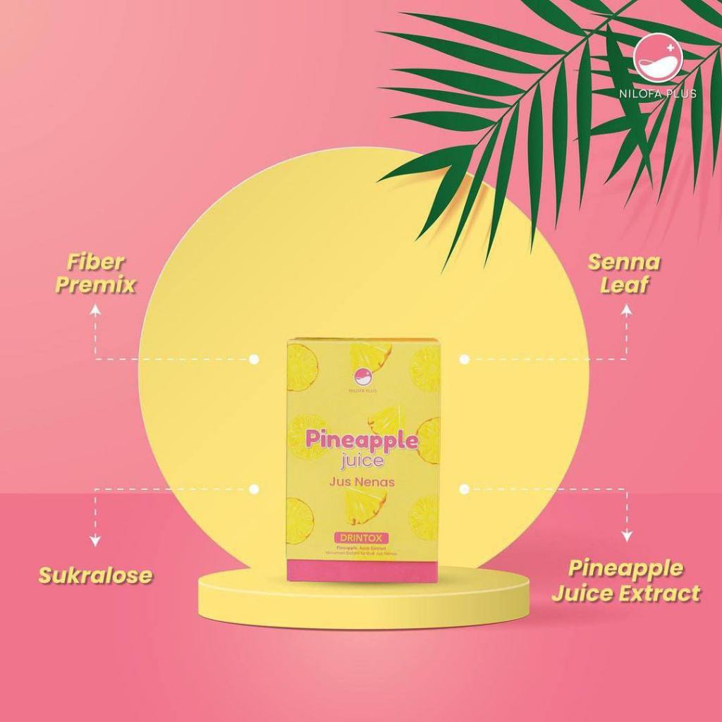 Nilofa Drintox Pineapple Juice Extract 7 sachets | Shopee Malaysia