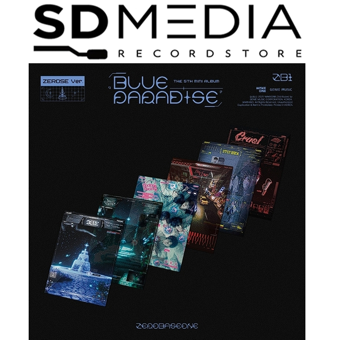ZEROBASEONE - 5th Mini Album ﻿BLUE PARADISE (ZEROSE Ver.) | Shopee Malaysia