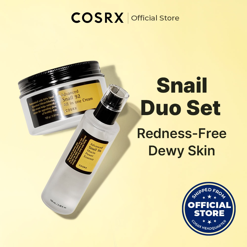 COSRX Set - Advanced Snail 96 Mucin Power Essence (100ml) + Hydrating ...