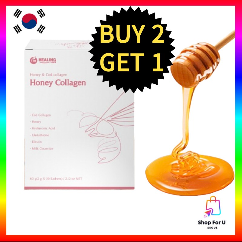 [KOREA] [Bundle of 3] Crystal Honey Collagen Powder 2g X 30P ...