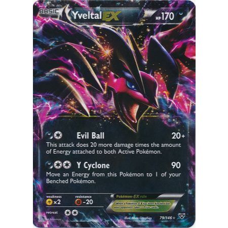 Pokemon TCG Card Yveltal EX XY X &Y Base Set 79/146 Ultra | Shopee Malaysia