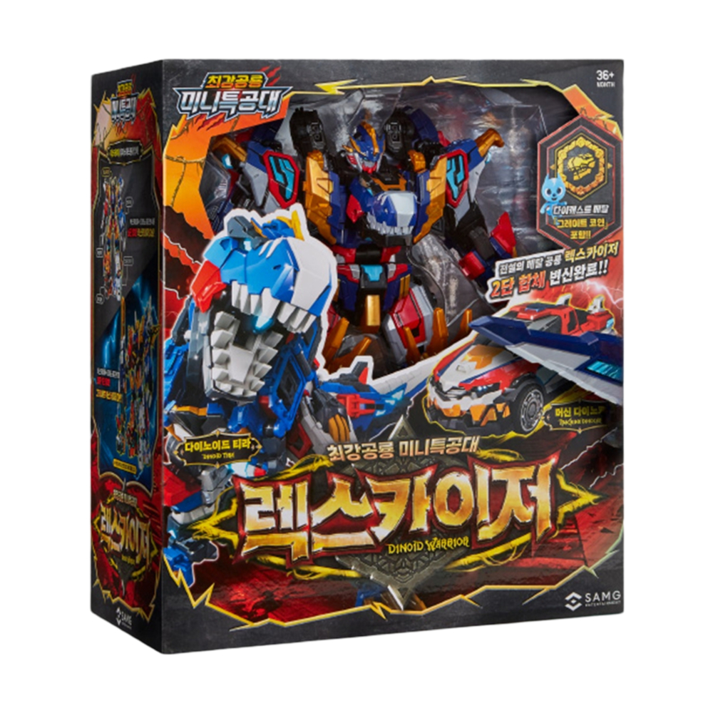 Miniforce Dinoid Rex Kaiser Transforming Dinosaur Robot Toy - 2025 ...