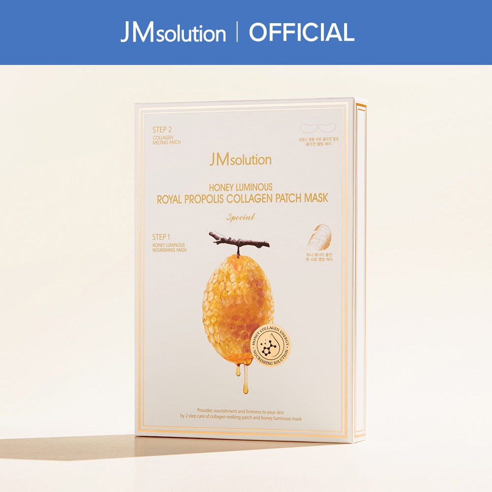 JMSOLUTION HONEY LUMINOUS ROTAL PROPOLIS COLLAGEN PATCH MASK SPECIAL ...