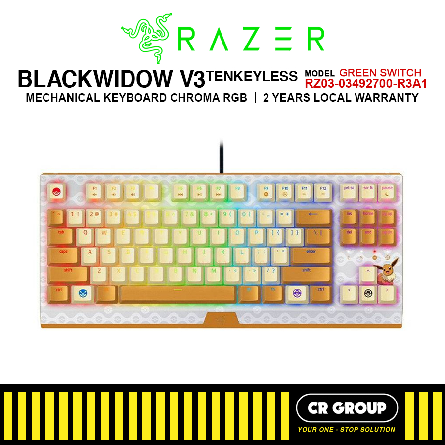 RAZER BLACKWIDOW V3 TKL POKEMON - Mechanical Gaming Keyboard - Green ...
