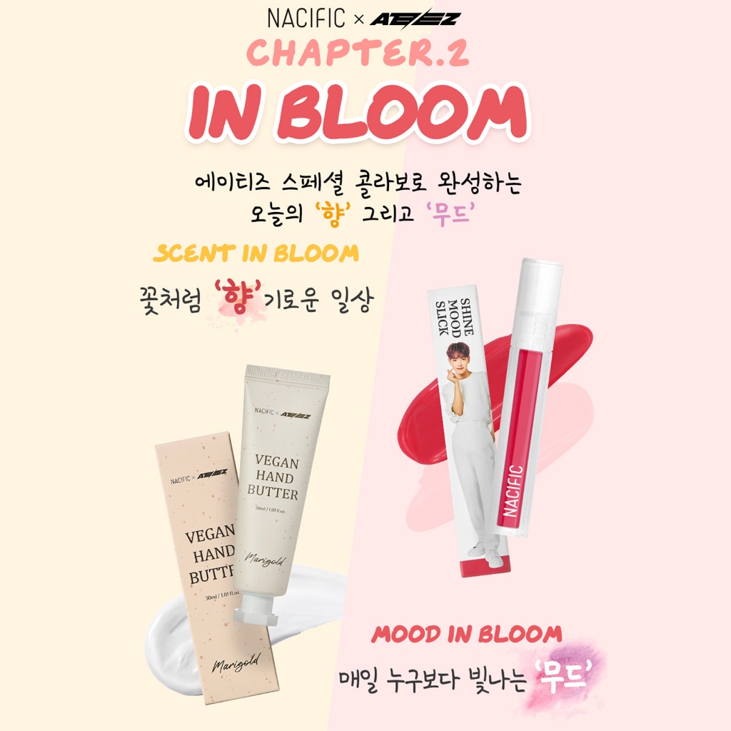 NACIFIC x ATEEZ 'IN BLOOM' Hand Cream ID Photo 4 Cut Photo set | Shopee ...