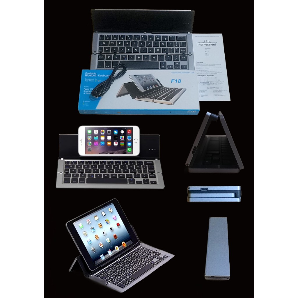 Universal Wireless Tri-Fold Bluetooth Keyboard | Shopee Malaysia