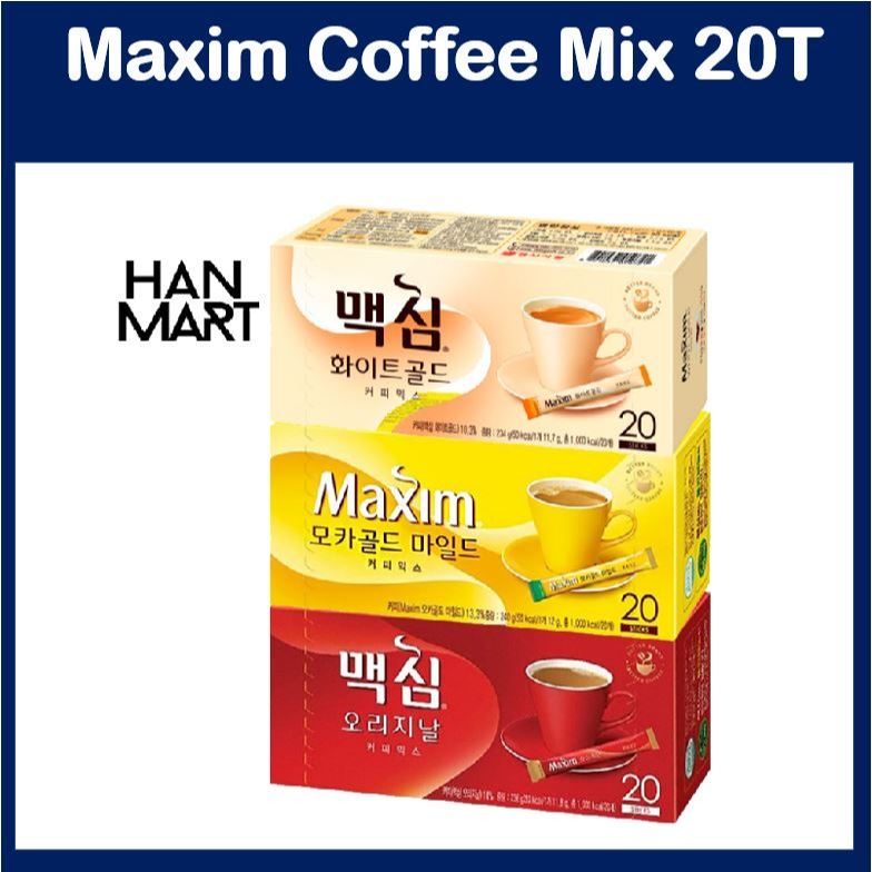 Maxim Original coffee Mix 20T/Mocha Gold Mild coffee Mix 20T/White Gold ...