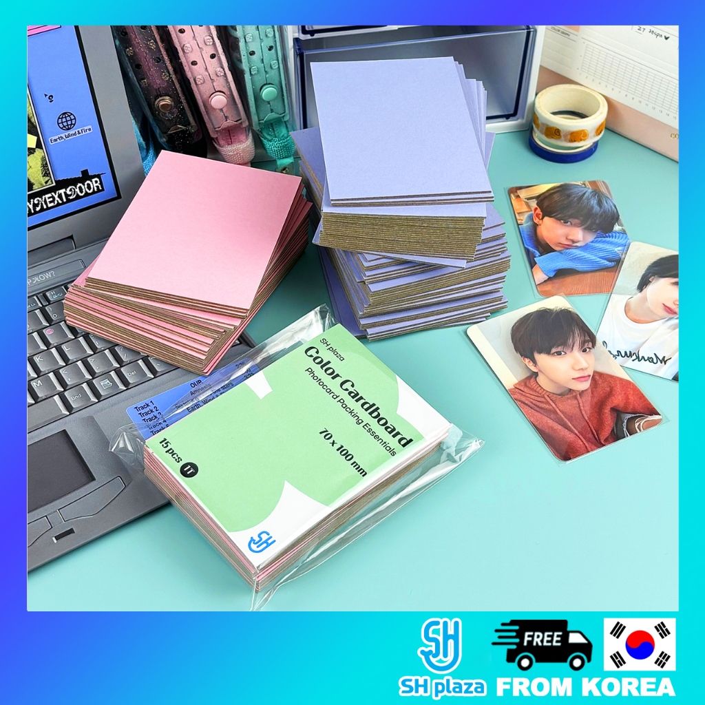 Photocard Packing Protector Colour Cardboard 15pcs 70x100 ATEEZ STATY ...