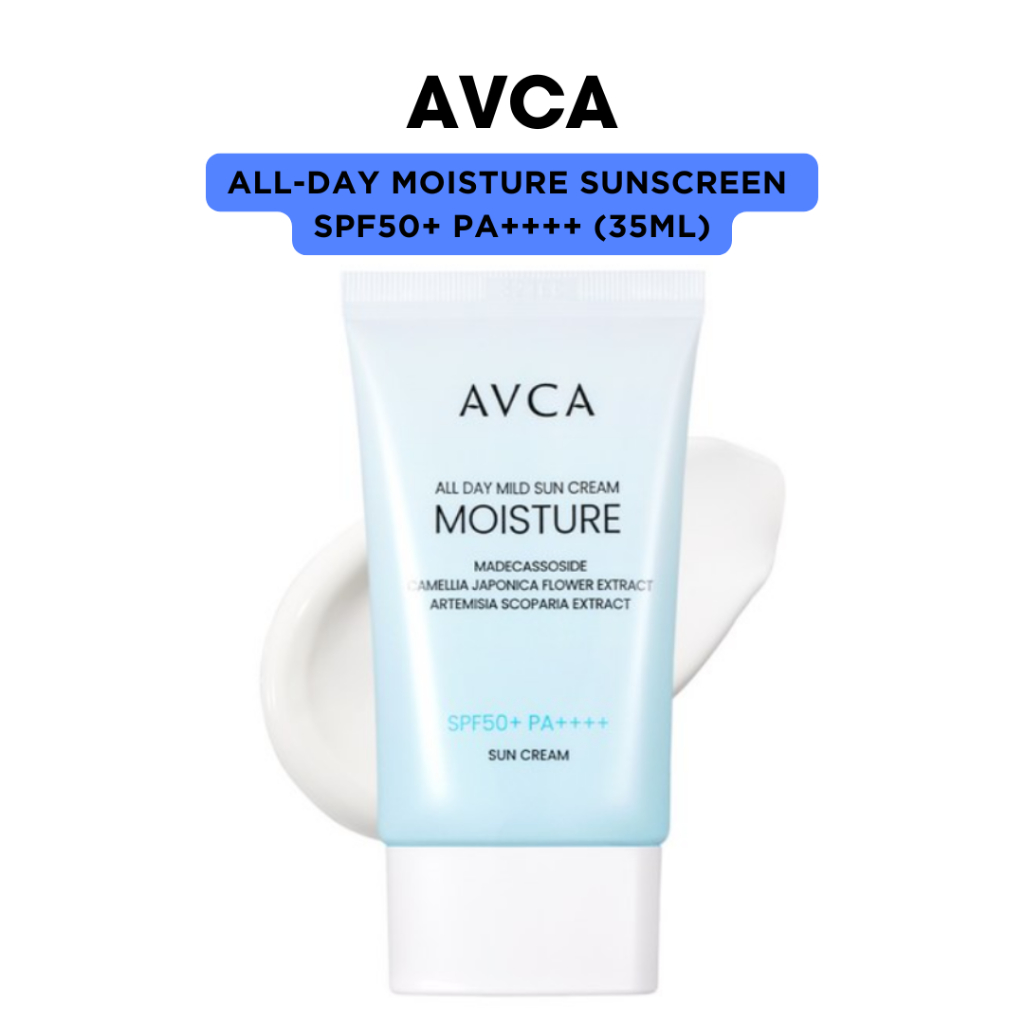 AVCA All-Day Moisture Sunscreen SPF50+ PA++++ (35ml) | Shopee Malaysia