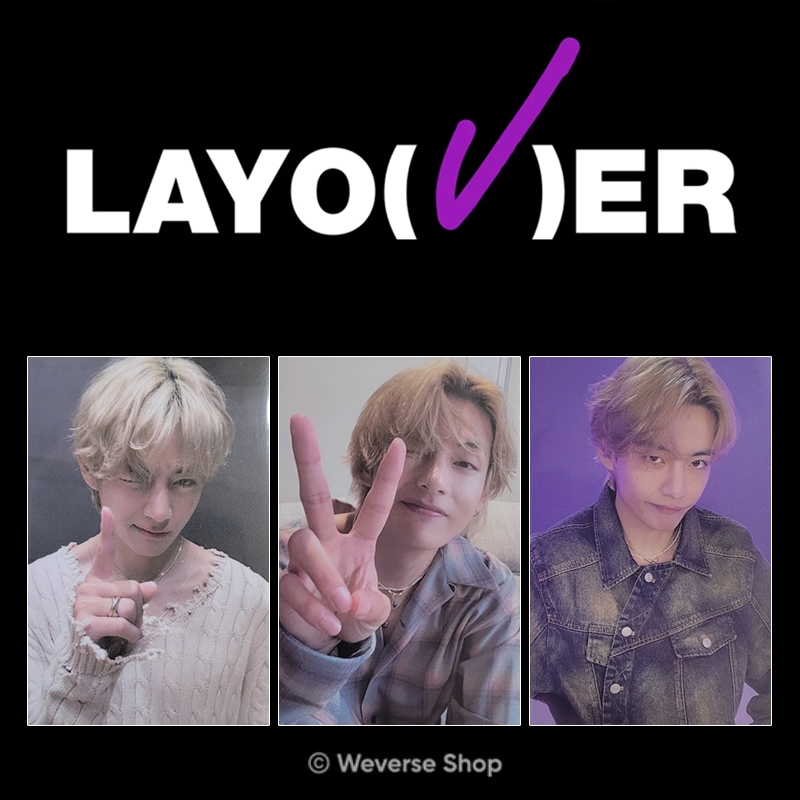 (3 version set) V - Layover [WEVERSE PVC PHOTOCARD] | Shopee Malaysia