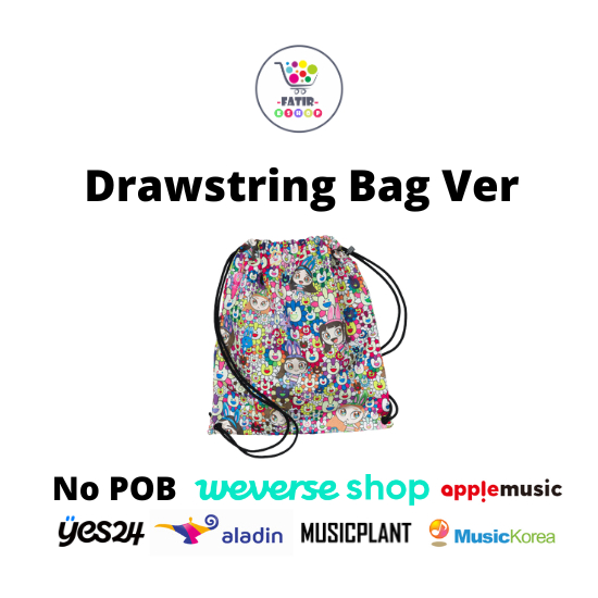 (SELECT POB) NJ X MURAKAMI Drawstring Bag ver. NewJeans Supernatural ...