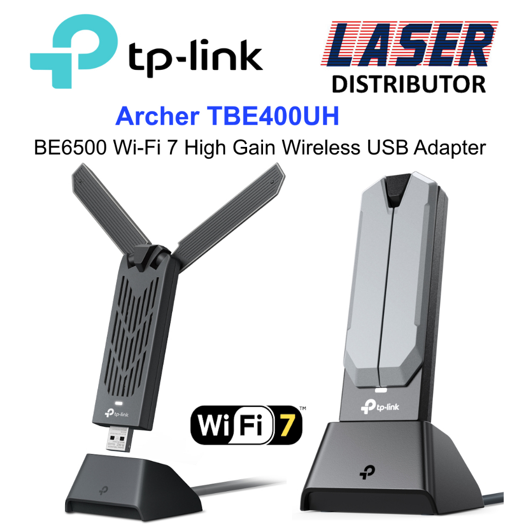 TP-Link Archer TBE400UH BE6500 Wi-Fi 7 High Gain Wireless USB Adapter ...