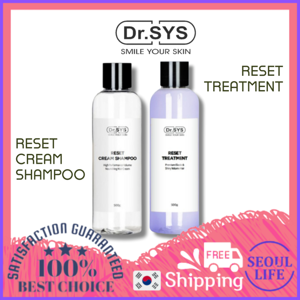 Dr.SYS Reset Cream Shampoo 500ml & Treatment 500ml | Shopee Malaysia