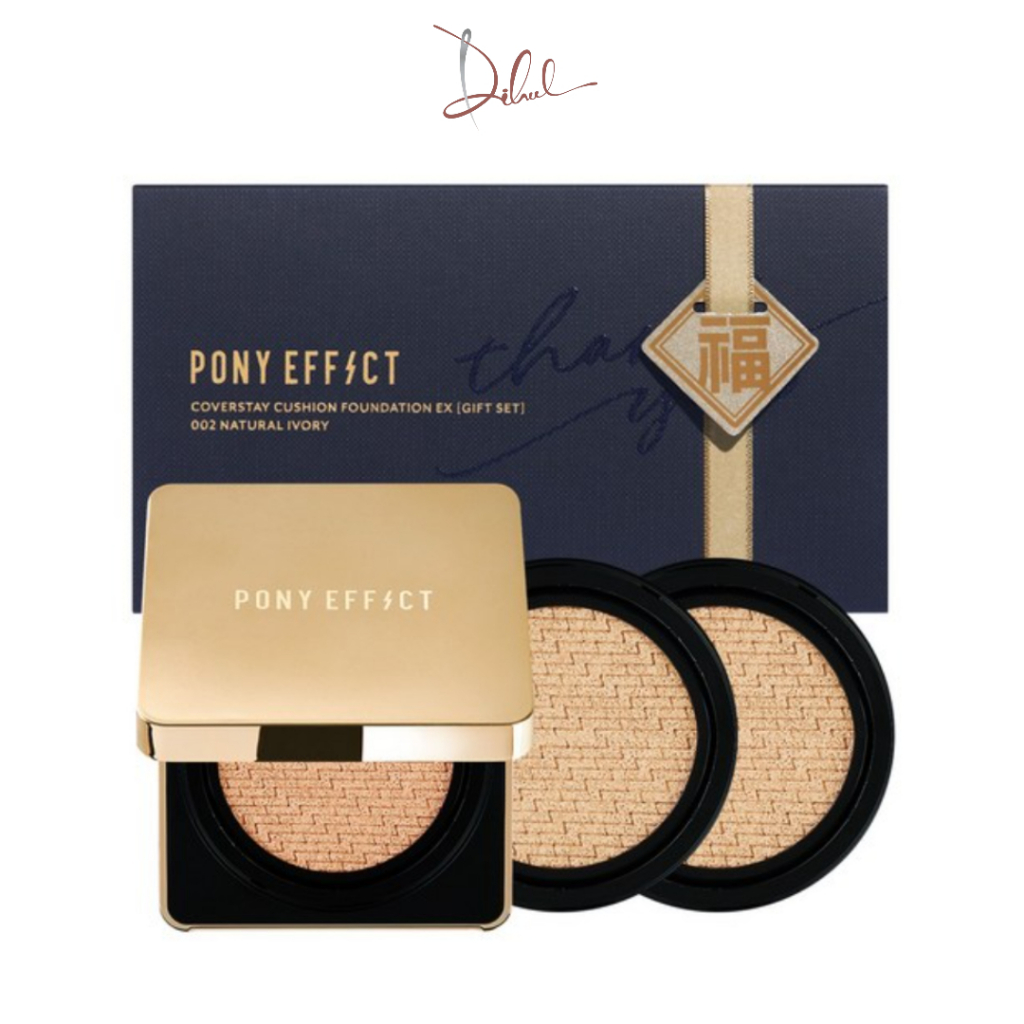 PONY EFFECT Coverstay Cushion Foundation EX Gift Set + 2 Refills [LIMIT ...