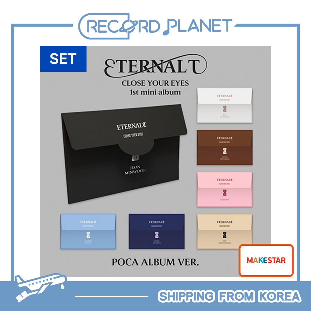 [POB] CLOSE YOUR EYES - The 1st Mini Album [ETERNALT] (POCA ALBUM) SET ...