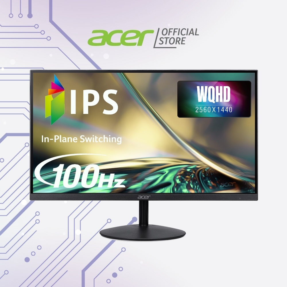 Acer SA272U E 27-Inch WQHD E2E (IPS) 2560x1440 with 100Hz Refresh Rate ...