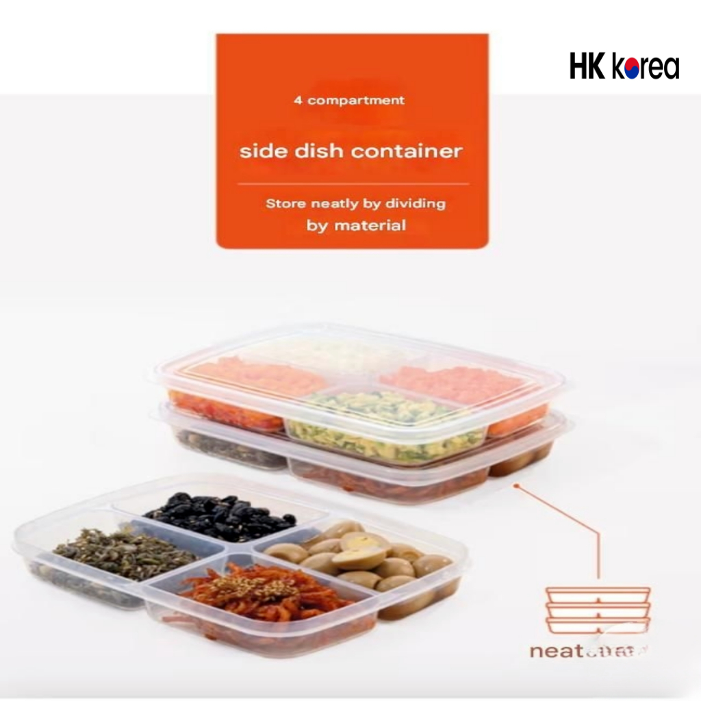 [daiso]4-Compartment Side Dish Container | Shopee Malaysia