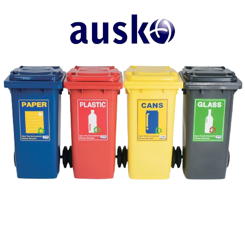 Recycling Mobile Garbage Bin | 80L, 100L, 120L, 240L, 360L | MGB ...