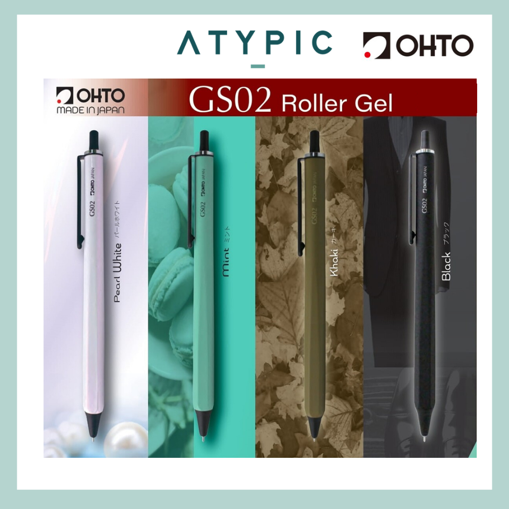 OHTO GS02 Gel Pen - 0.5 mm - Black Ink | Shopee Malaysia
