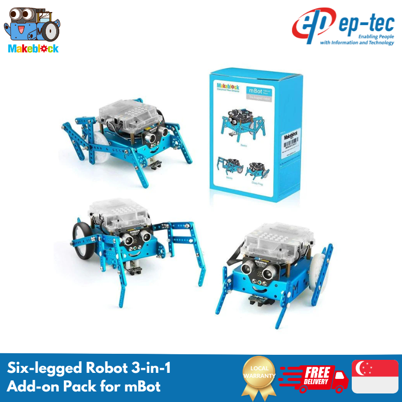 Makeblock Six-legged Robot 3-in-1 Add-on Pack for mBot | Educational Toys | Shopee Malaysia