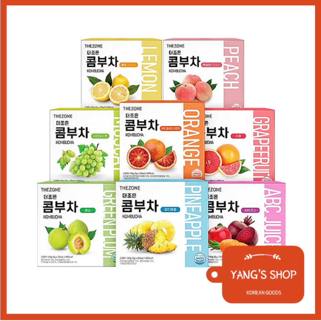 [The Zone] Kombucha Powder 8 Flavor (10/30T) / *NEW* Korean Plum ...