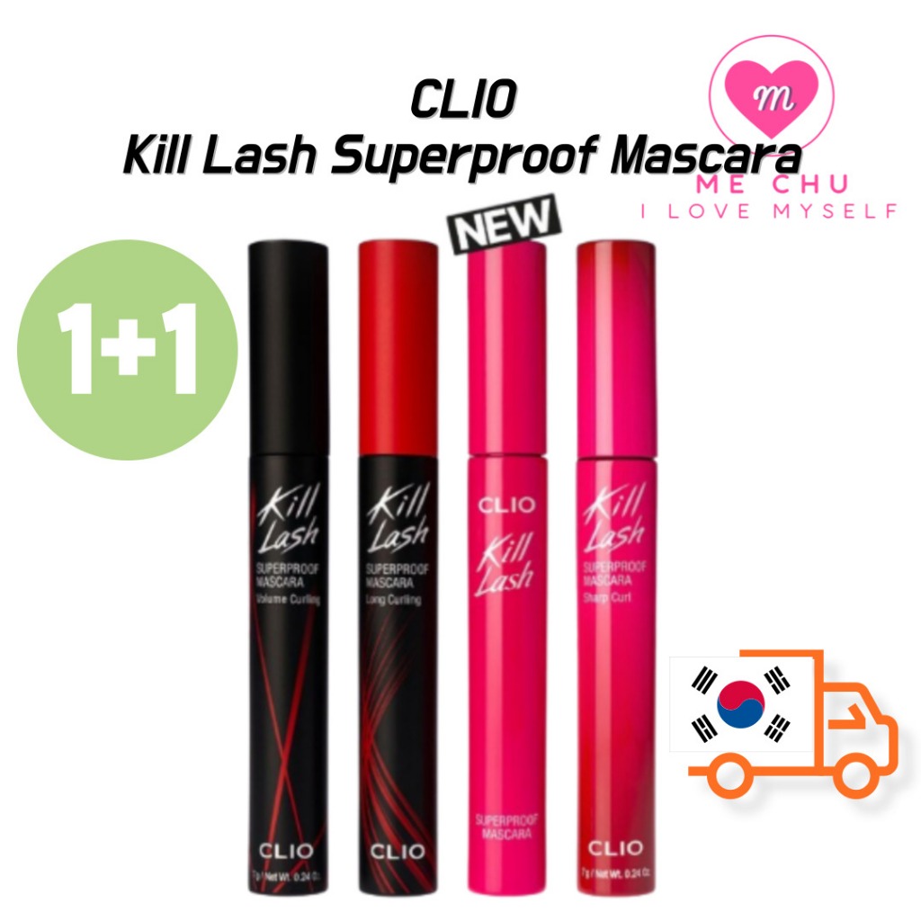 CLIO Kill Lash Mascara 1+1 Set, 2ea, Superproof | Shopee Malaysia