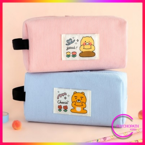 [Kakao Friends] SAY CHEESE Big Square Pencil Case 2 types / Choonsik ...