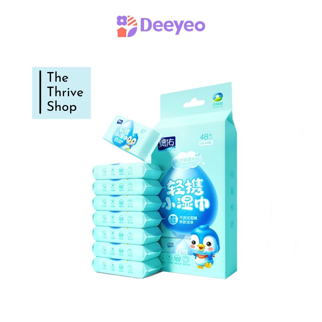 TTS - Deeyeo Small Gentle Degradable Wet Wipes (48pcs per pack ...