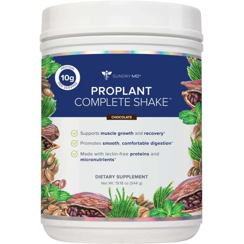 Gundry MD Pro Plant Complete Shake High-Fiber Plant Protein Blend, 20 ...