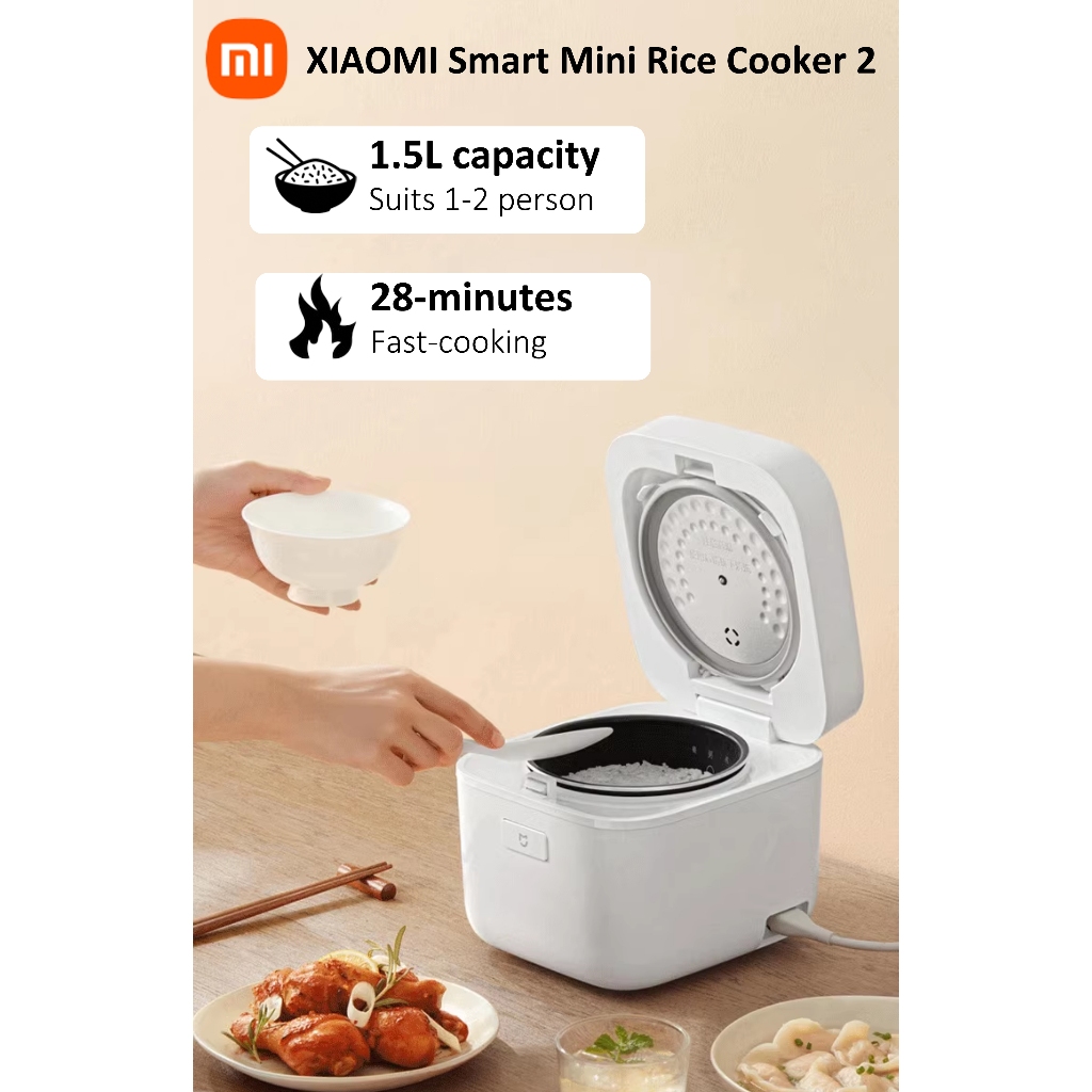 Xiaomi Mijia Smart Rice Cooker 2(1.5L), Mini Cooker 24-hour Appointment ...