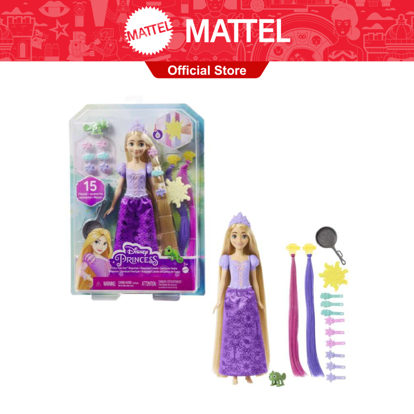 Disney Princess Fairy-Tale Hair Rapunzel Doll And 10+ Hairstyling ...