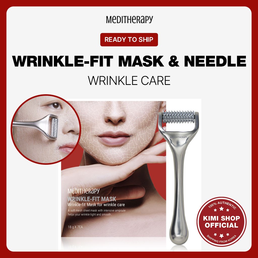 [MEDITHERAPY] Wrinkle Fit Collagen Mask Needle Roller Set | Shopee Malaysia