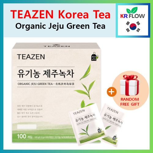 [TEAZEN] Organic Jeju Green Tea (10T / 40T / 100T)+ RANDOM FREE GIFT ...