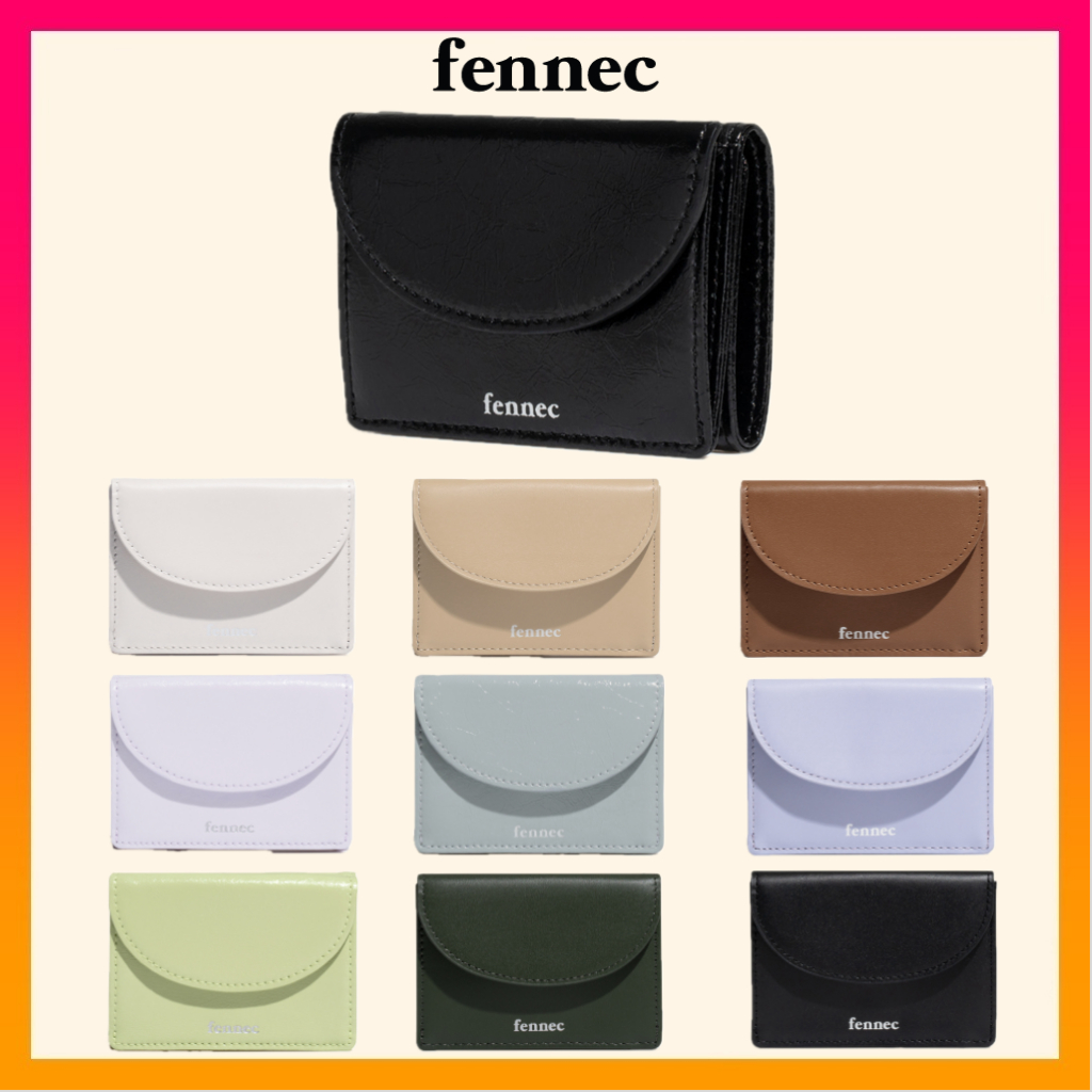 [2024 New Color] Fennec Crinkle Halfmoon Mini Wallet - 11 Colors ...