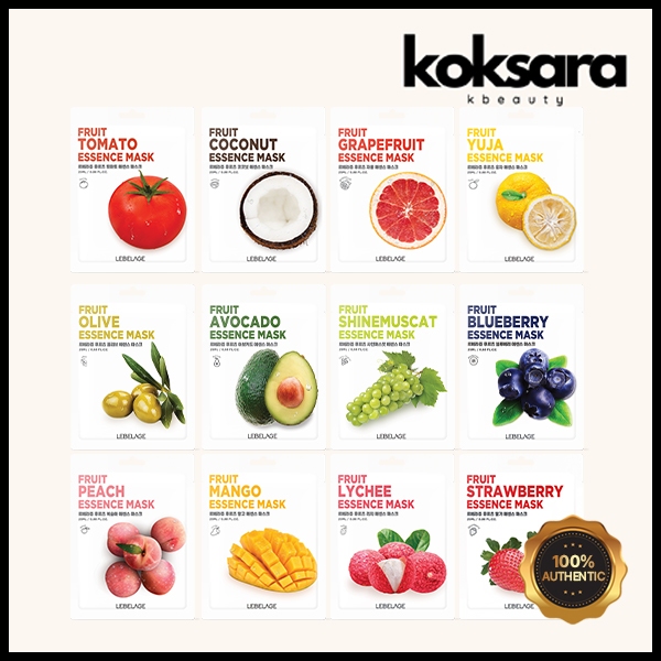 lebelage fruit essence mask 25ml 12types | Shopee Malaysia