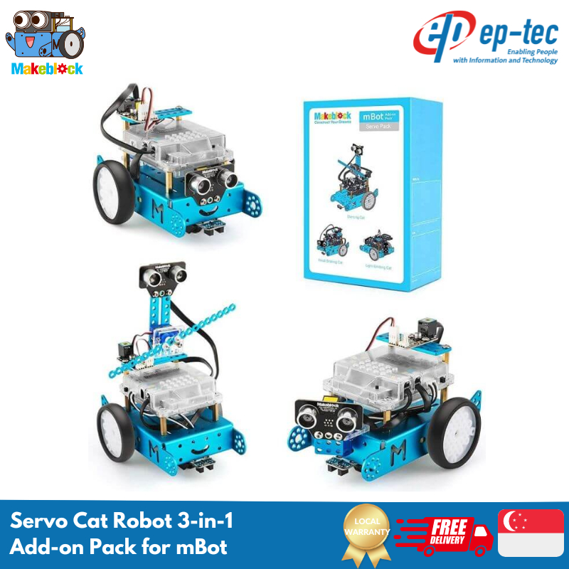 Servo Cat Robot 3-in-1 Add-on Pack for mBot | Educational Toys | Shopee ...