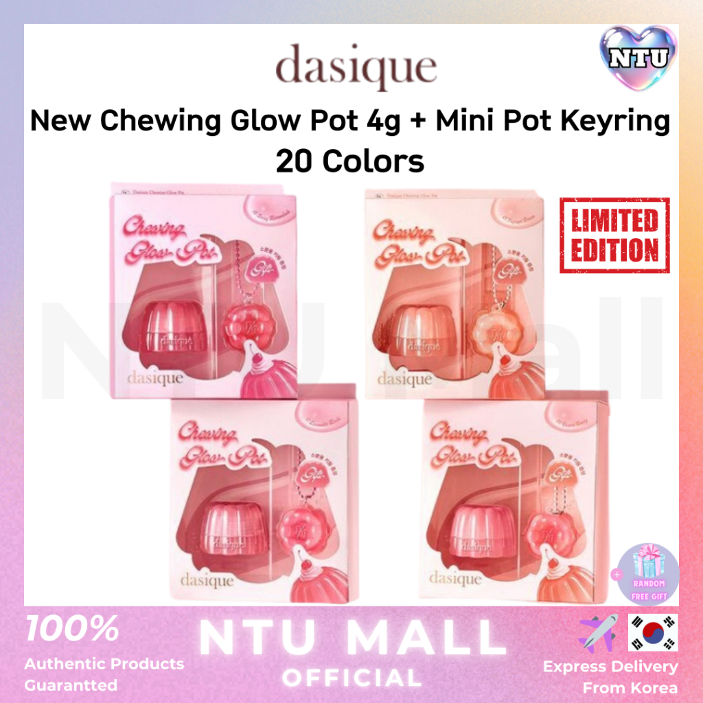 [DASIQUE] New Chewing Glow Pot 4g + Mini Pot Keyring - 20 Colors ...