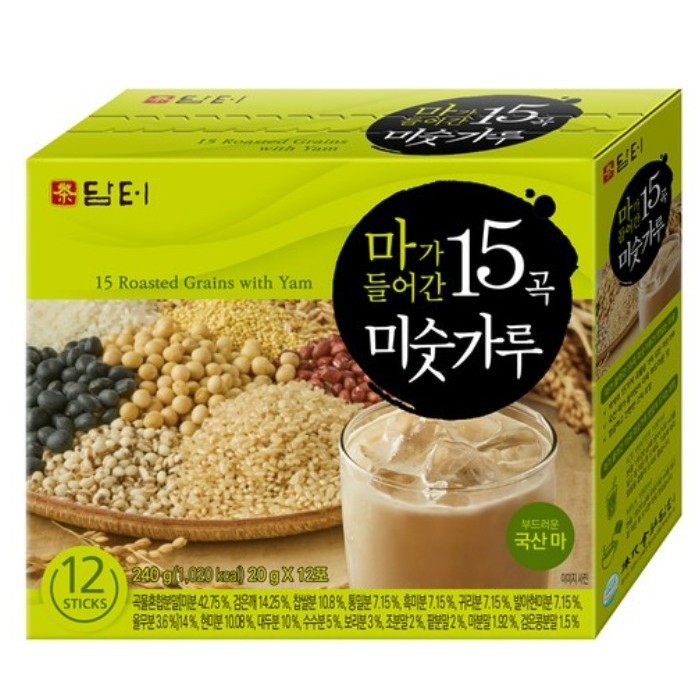 DAMTUH 15 Multigrain Korean Mix Powdered Drink 12 sticks | Shopee Malaysia