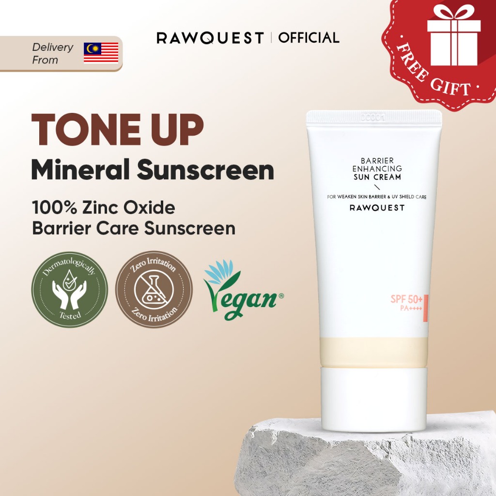 RAWQUEST Barrier Enhancing Sunscreen SPF 50+ PA++++ (50ml) | Shopee Malaysia
