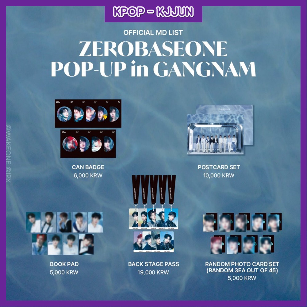 ZEROBASEONE POP-UP in GANGNAM OFFICIAL MD LIST | Shopee Malaysia
