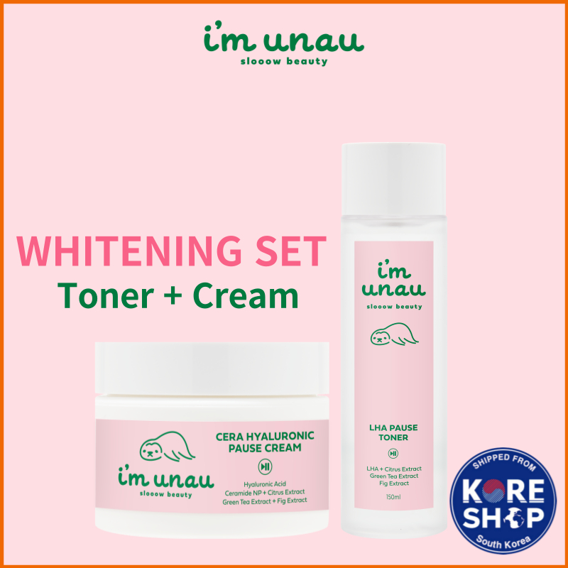[i’m unau PAUSE] LHA PAUSE TONER 150ml & CERA HYALURONIC PAUSE CREAM ...