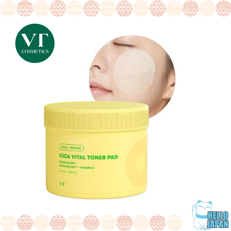 VT COSMETICS VT Cica Vital Toner Pad 120ml/60ea | Shopee Malaysia