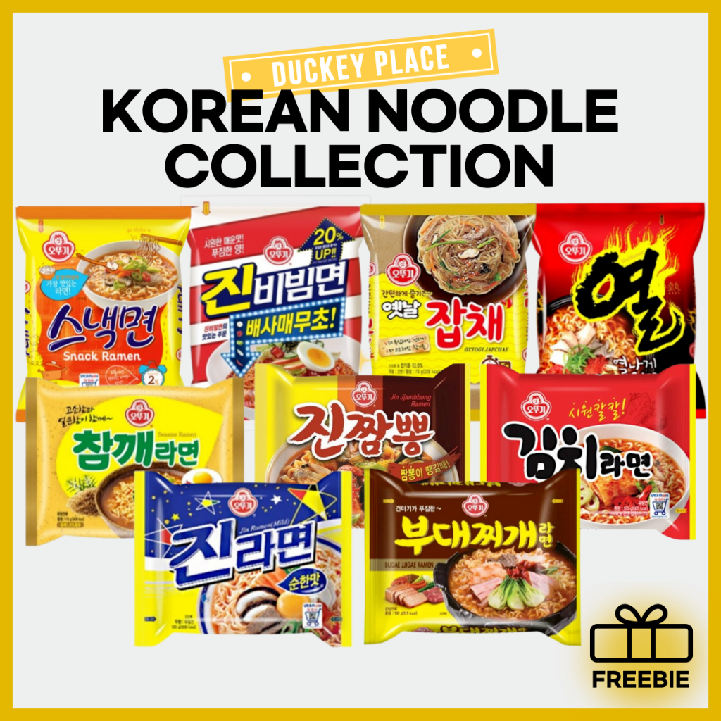 OTTOGI Korean Ramen Noodle Collection Spicy Kimchiramen Jin Japchae ...