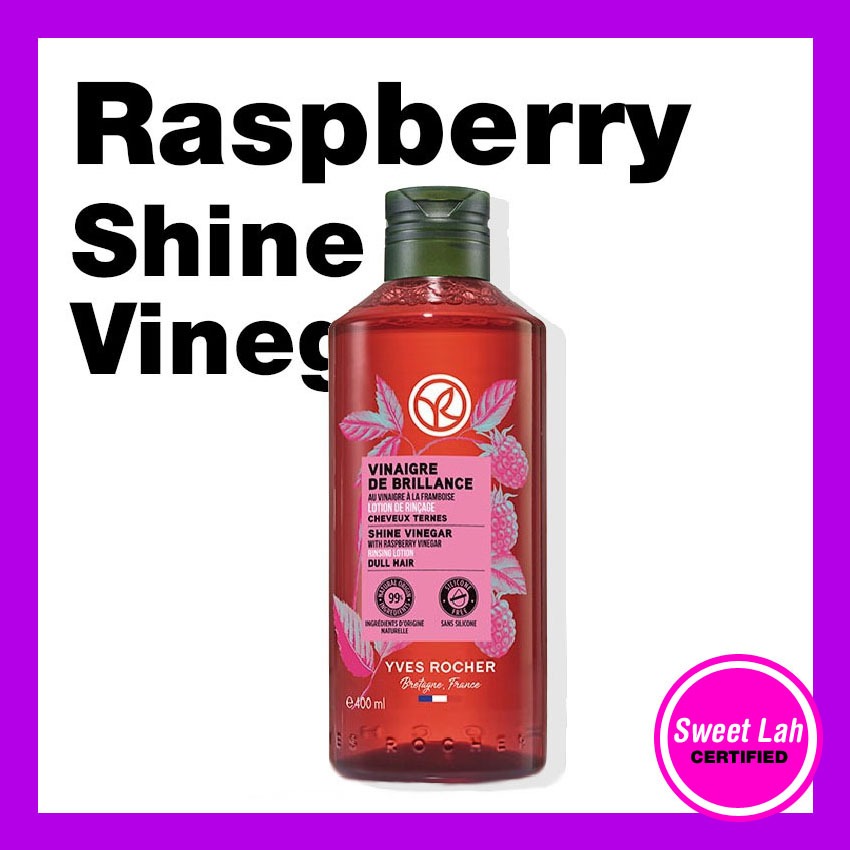 [YVES ROCHER] Hair Rinsing Raspberry Shine Vinegar 400ml | Shopee Malaysia