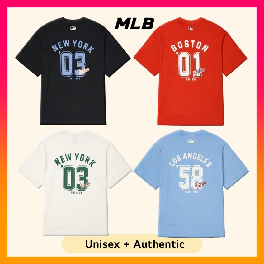 MLB Varsity Number Graphic Overfit T Shirt (2024New) | Shopee Malaysia